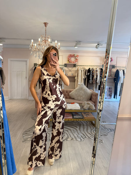 ASHLEY COW PRINT CAMI TOP – EBA.